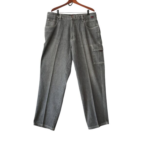 FUBU | Jeans | Vintage Fubu Cheja Carpenter Cargo Jeans Wide Leg Dark ...